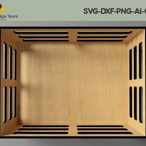 Laser Cut Wooden Crate Design - Perfect for Home, Office or Storage Use ...