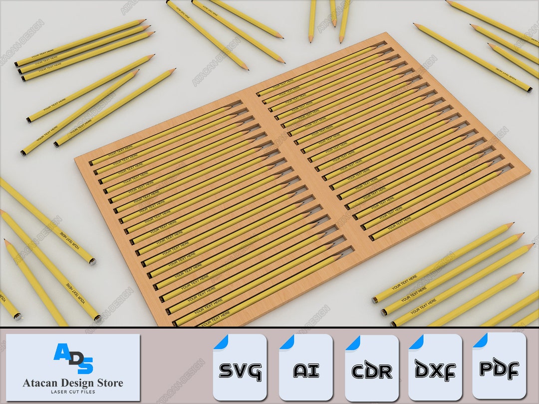 DIY Laser Cut Pencil Engraving Jig Personalize Your Pencils Easily 536 ...