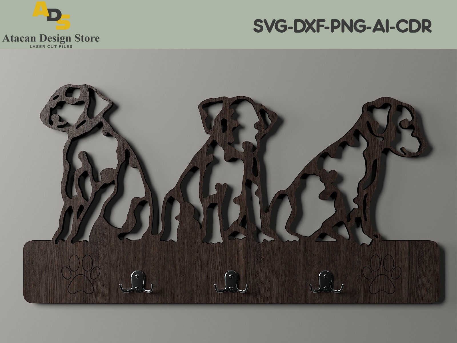 Dog Signs Wall Art / Dogs Key Hanger Wall Decor Design / SVG - Etsy