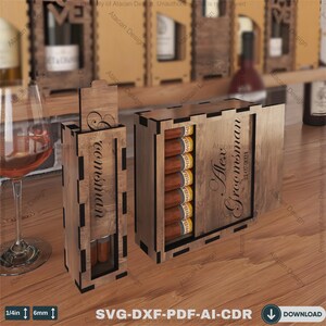Personalized Cigar Box Laser Cutting File | Perfect for Groomsmen Gifts ...