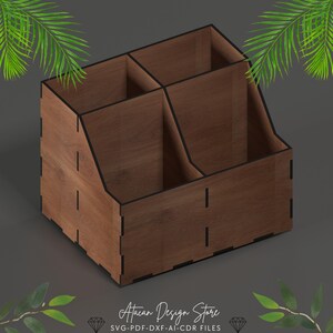 Laser Cut Office Organizer Set - 3 Sizes Wooden Desk Dividers, Pencil ...