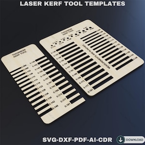 Wood Kerf Tool Svg / Metric Whitworth Design for Material Thickness ...