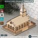 Miniature Church Laser Cut Template | DIY Wooden Model Plan | Digital ...