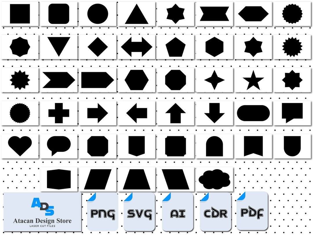 Basic Shapes Svg, Arrow Clipart, Simple Star Shape, Circle Outline Svg ...