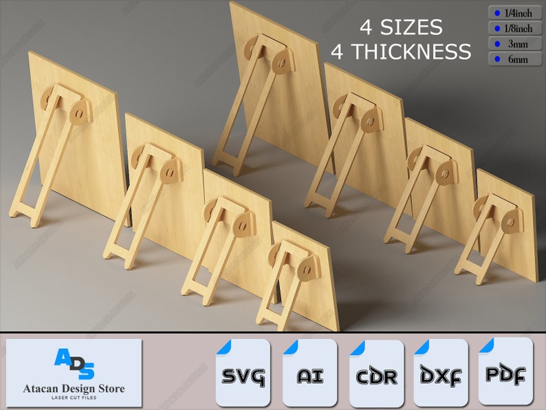 Multi-size Photo Frame Legs - Perfect for Various Material Thicknesses ...