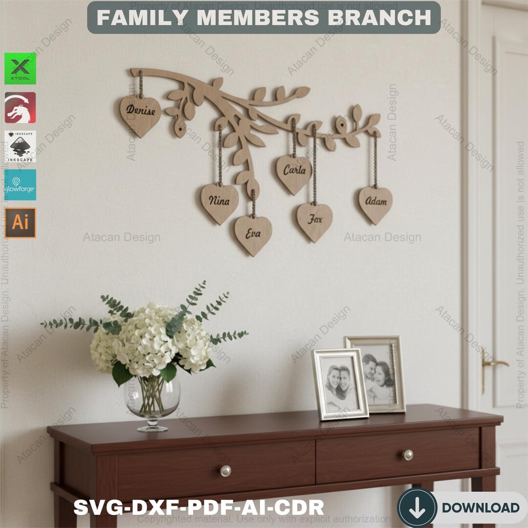 Personalized Family Branch Display - Heartfelt Dates Reminder ...