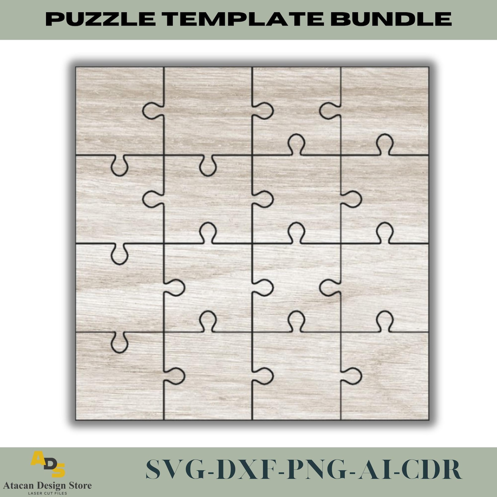 Customizable Puzzle Templates - Unique Jigsaw Laser Cut Puzzle Designs ...
