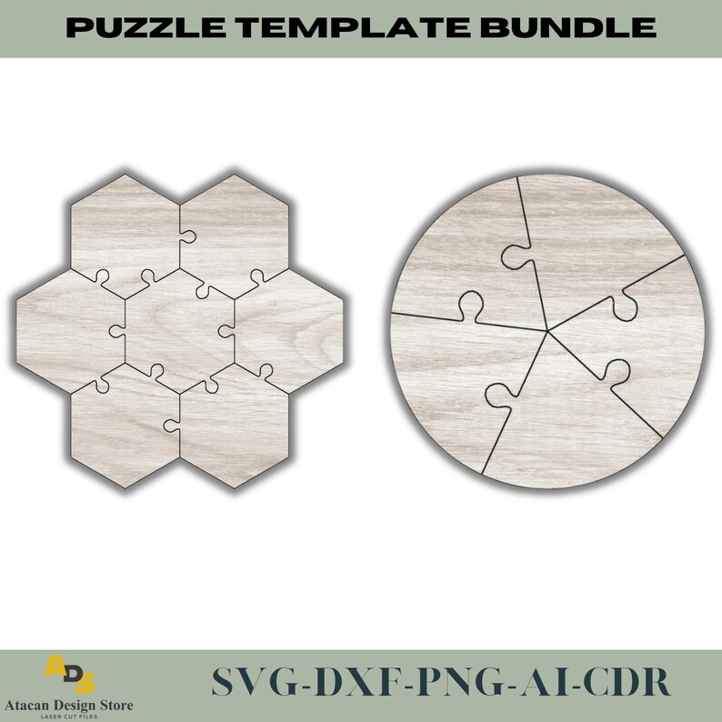 Customizable Puzzle Templates - Unique Jigsaw Laser Cut Puzzle Designs ...