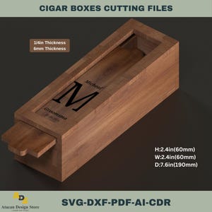 Personalized Cigar Box Laser Cutting File | Perfect for Groomsmen Gifts ...