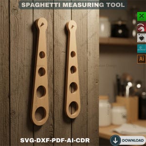Spaghetti Measuring Tool - Precision Laser Cut Design for Perfect Pasta ...