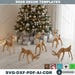 3D Reindeer Laser Cutting Template - Christmas Deer - DIY Wooden Deers ...