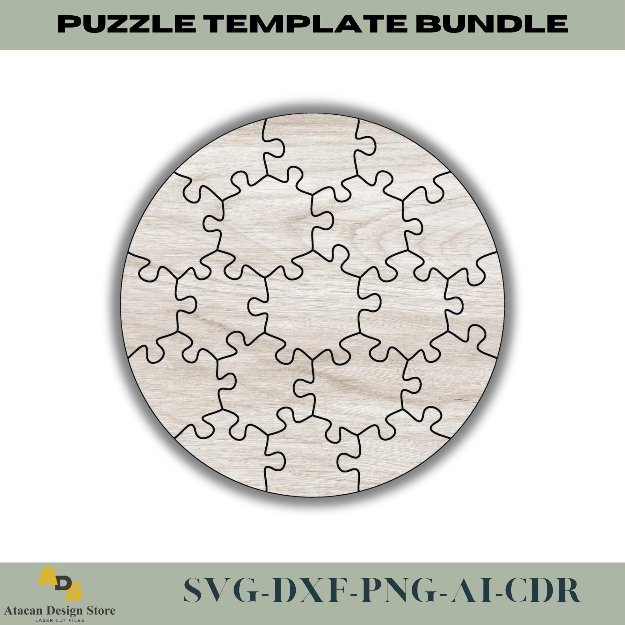Customizable Puzzle Templates - Unique Jigsaw Laser Cut Puzzle Designs ...