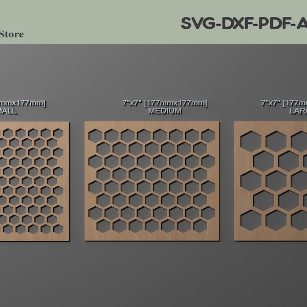Hexagon Stencil - Etsy