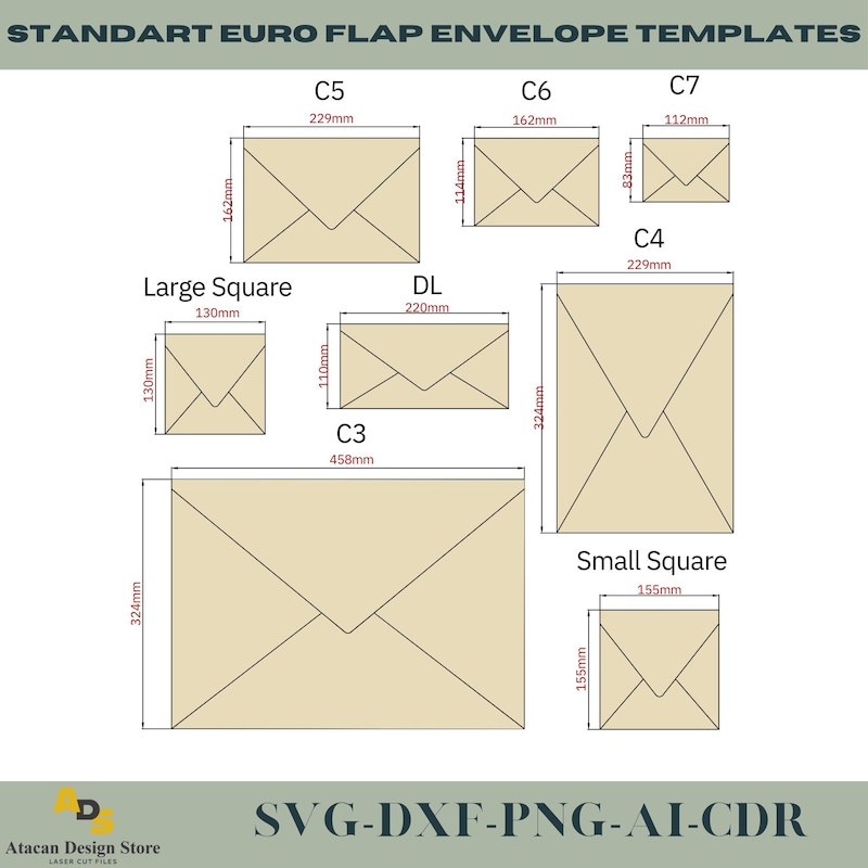 Euro Envelope File - Etsy UK