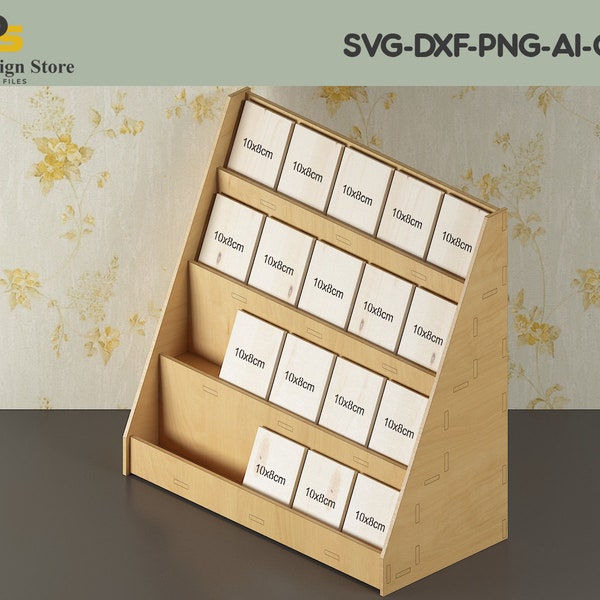 Wooden Tiered Card Display - Etsy