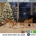 3D Reindeer Laser Cutting Template - Christmas Deer - DIY Wooden Deers ...