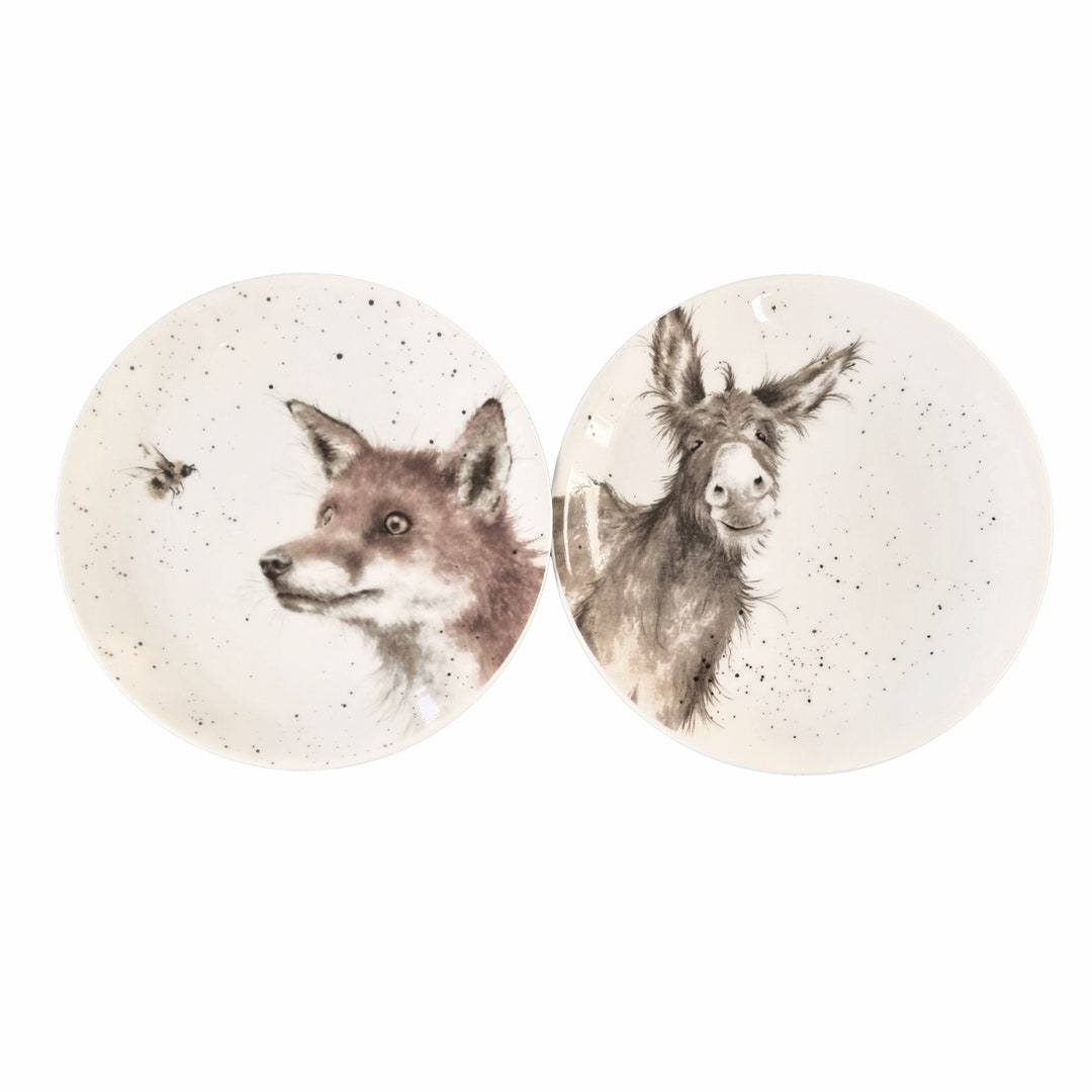 2 X New Official Licensed Wrendale Side Plates Country Donkey - Etsy