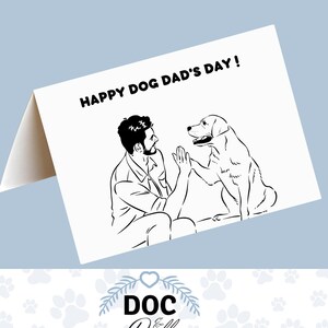 Printable Happy Dog Dad's Day Card, Printable Fathers Day Greeting ...