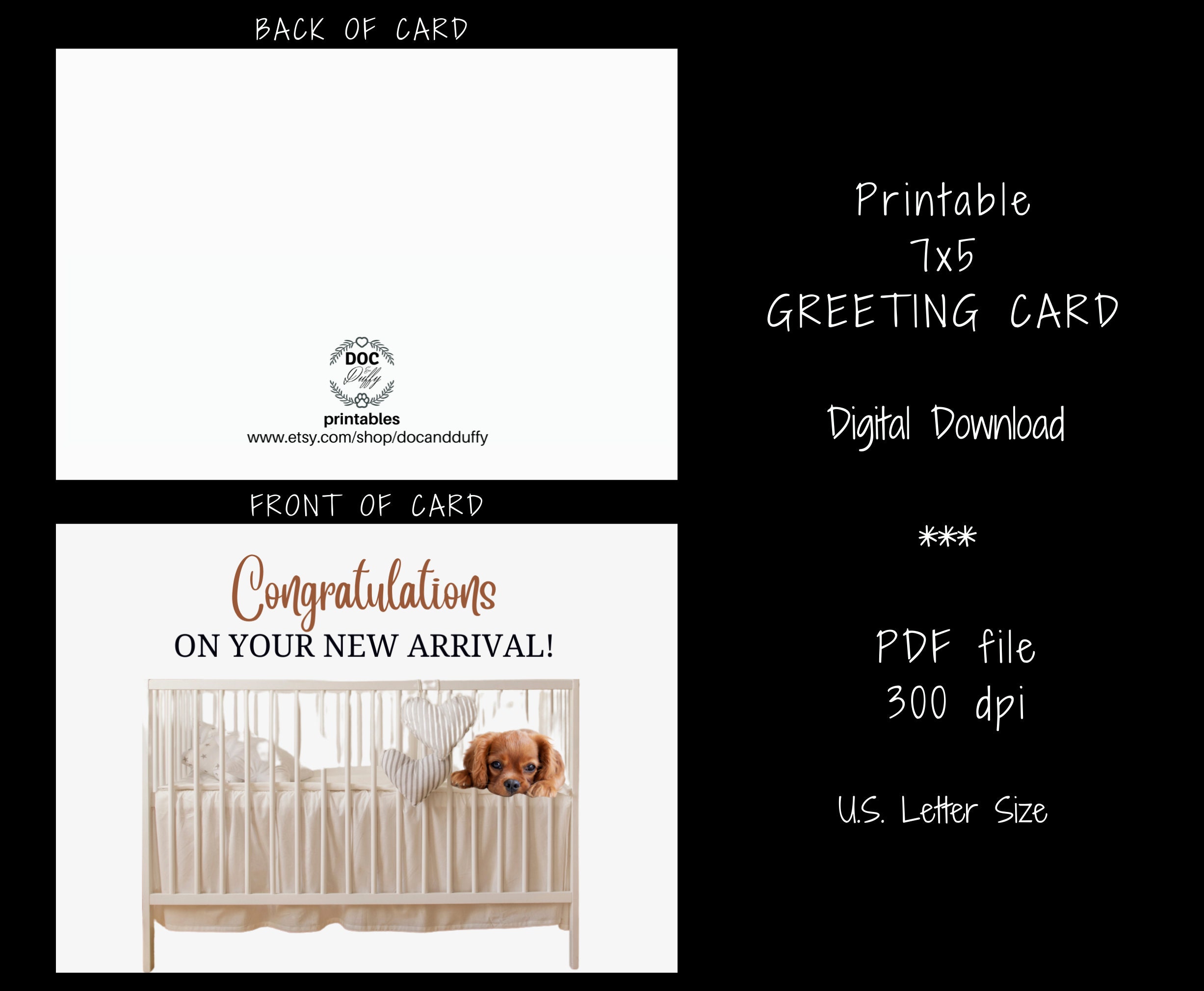Congrats on Your New Puppy Card, Dog Greeting Cards, New Puppy or Dog ...