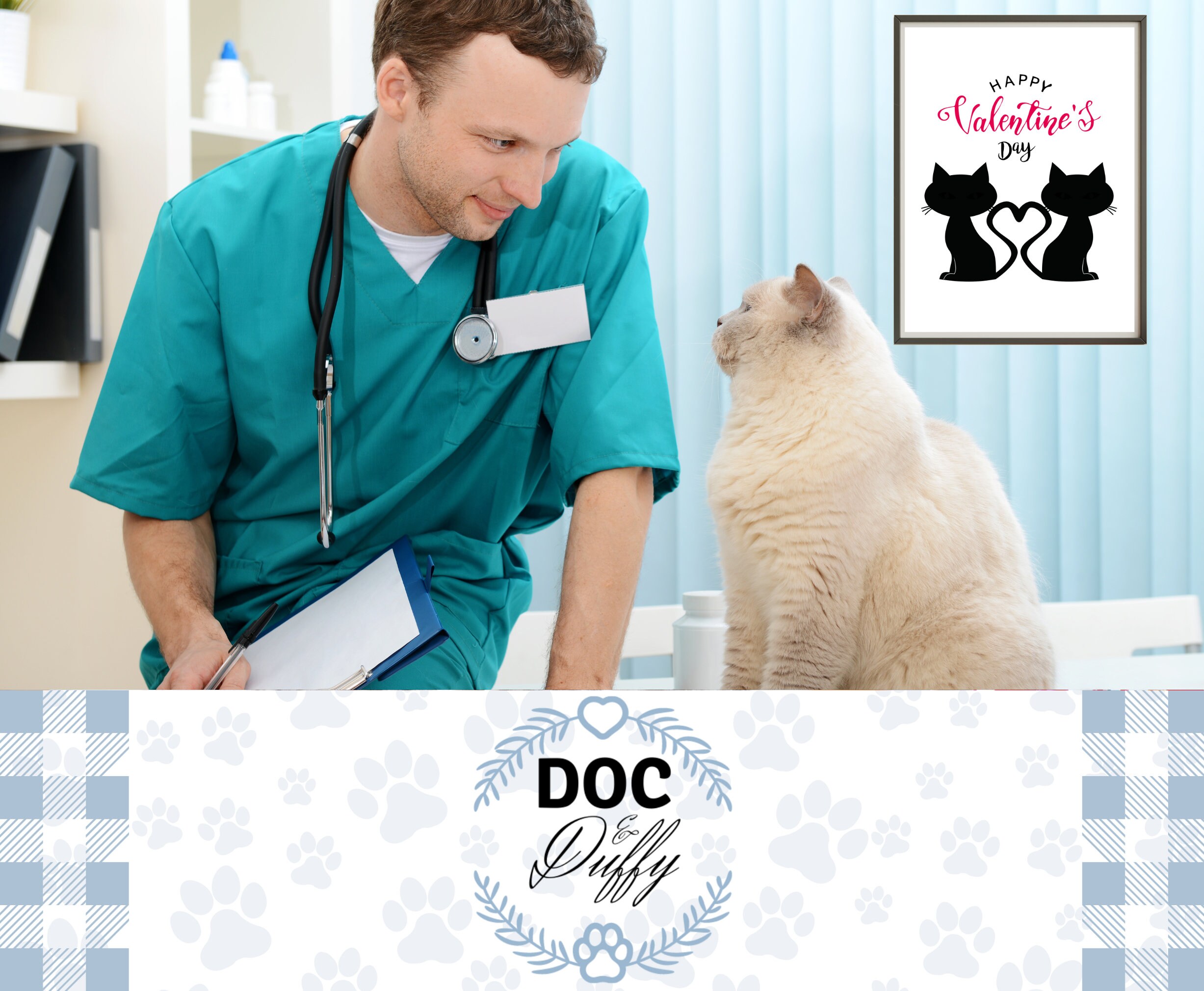 Vet Office Valentine's Day Decor, Vet Office Decor, Vet Office Waiting ...