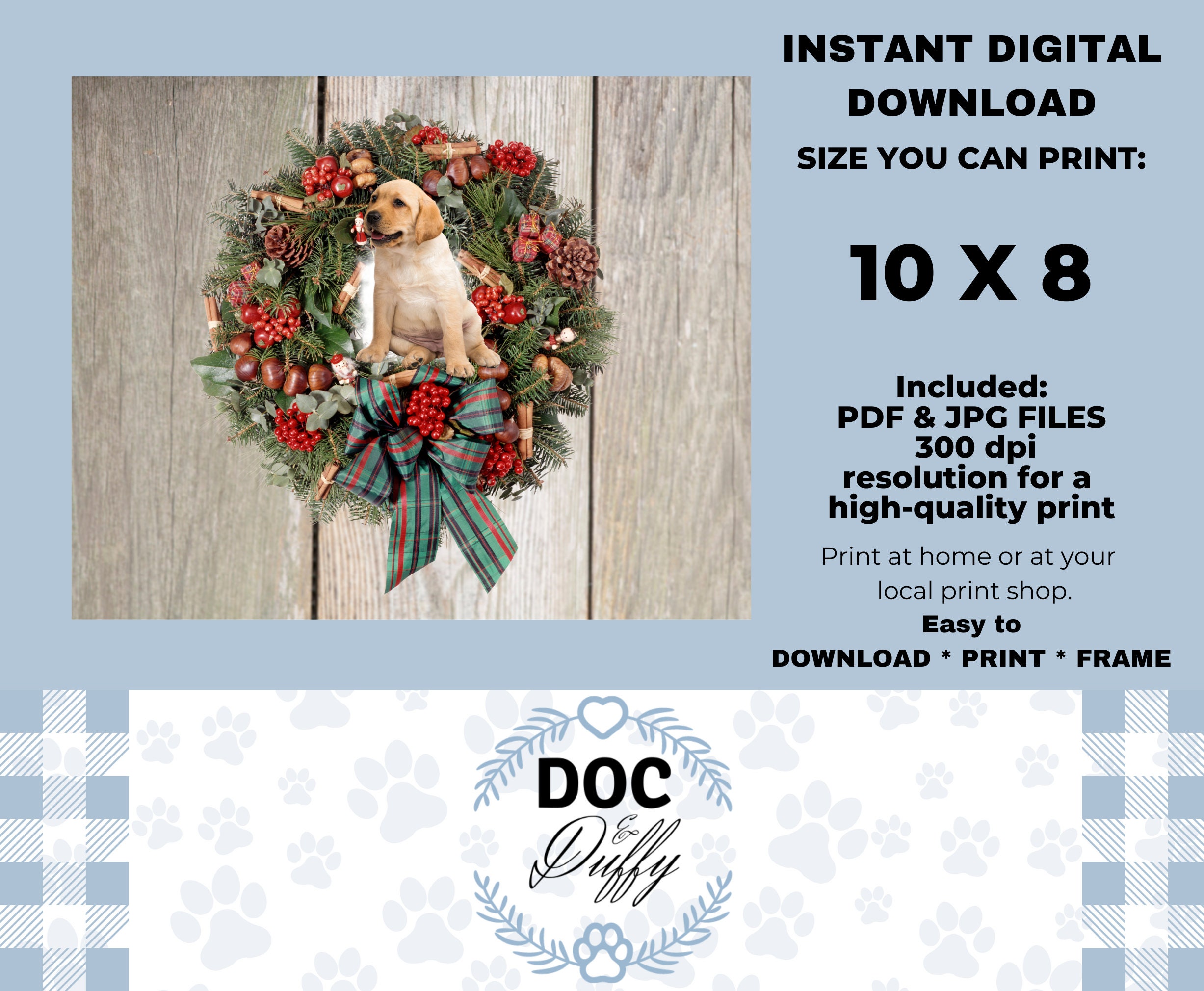 Labrador Retriever New Puppy Christmas Gift Wall Decor - Etsy