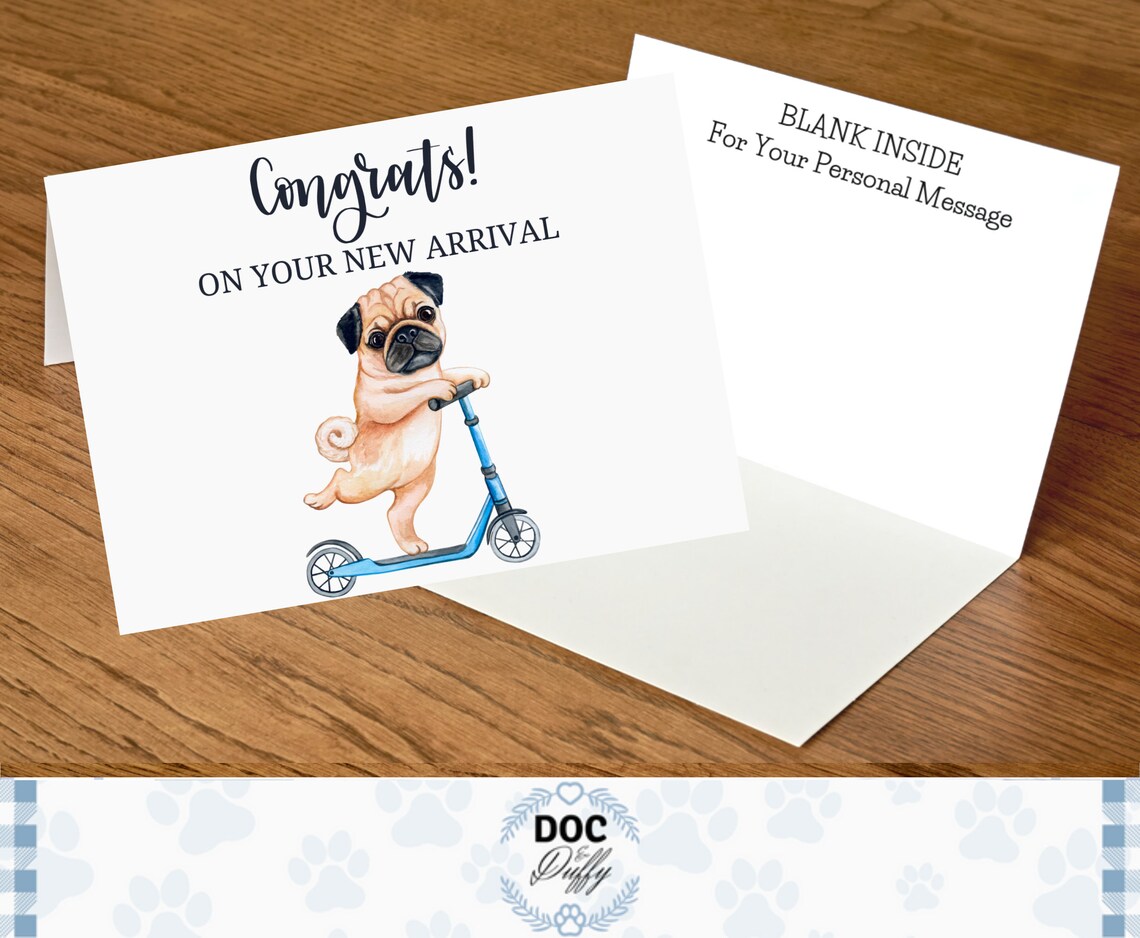 Congratulations on Your New Puppy Card, Dog Greeting Cards, New Puppy ...