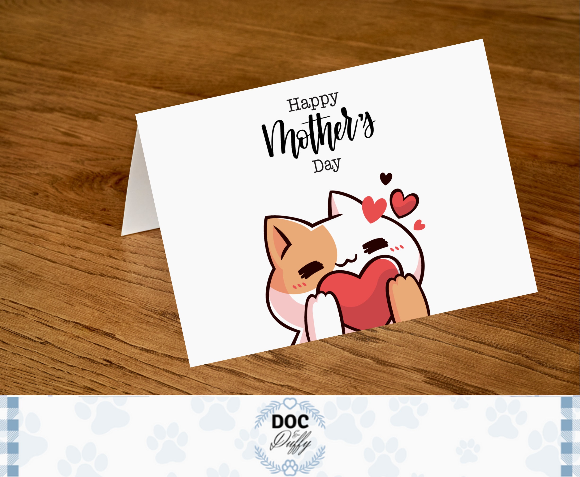 Happy Mother's Day From the Cat Card, Printable Mothers Day Greeting ...