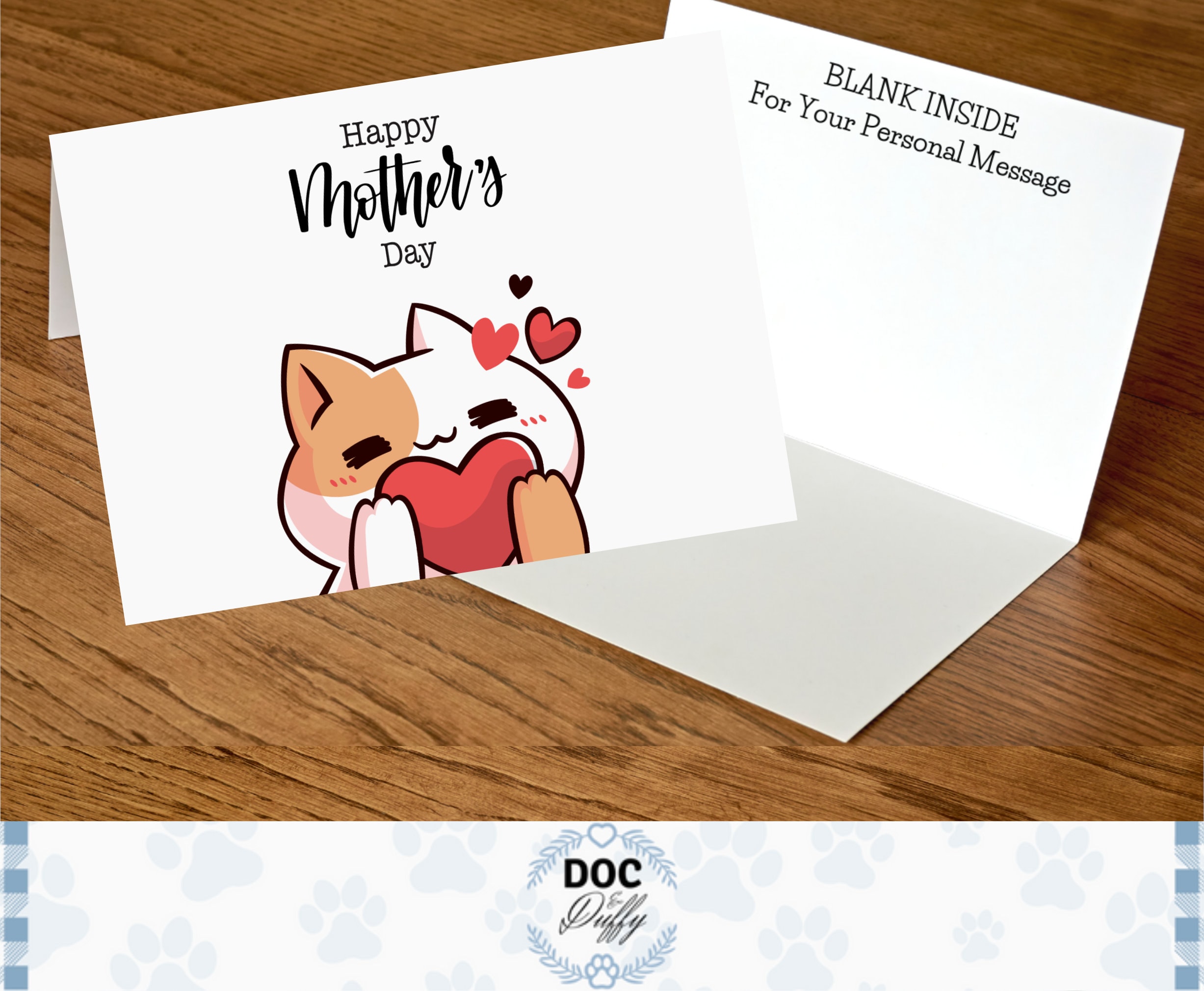 Happy Mother's Day From the Cat Card, Printable Mothers Day Greeting ...