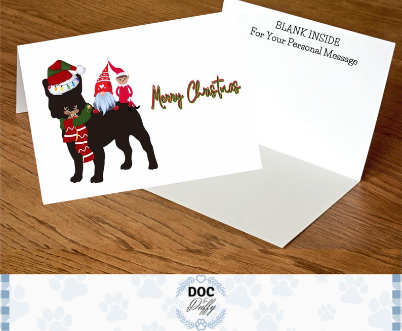 Cute Christmas Card, Pdf, Cute Holiday Card, Frenchie Greeting Card ...