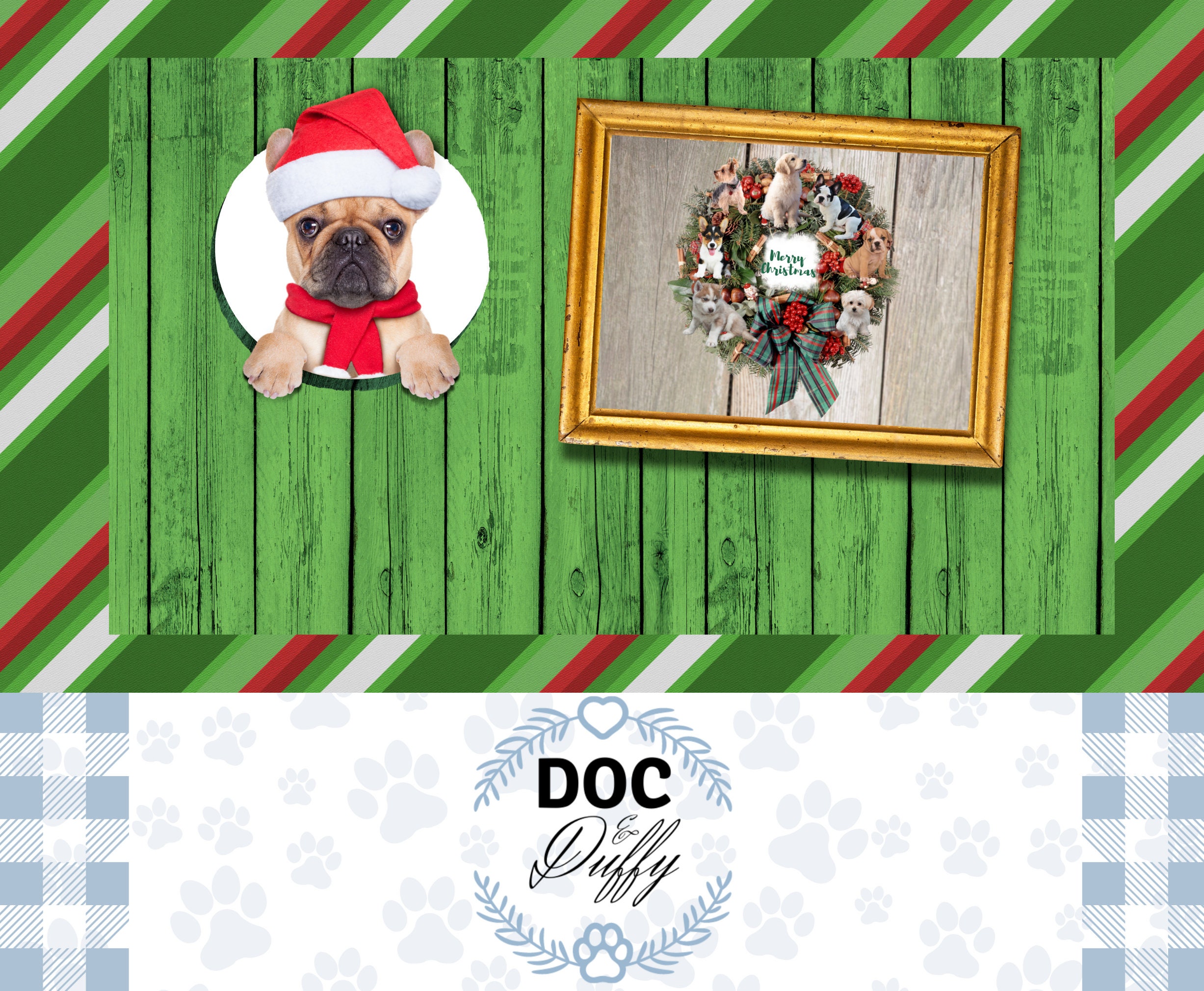 Dog Lovers Christmas Gift, Christmas Wall Decor, Animal Lovers Holiday ...