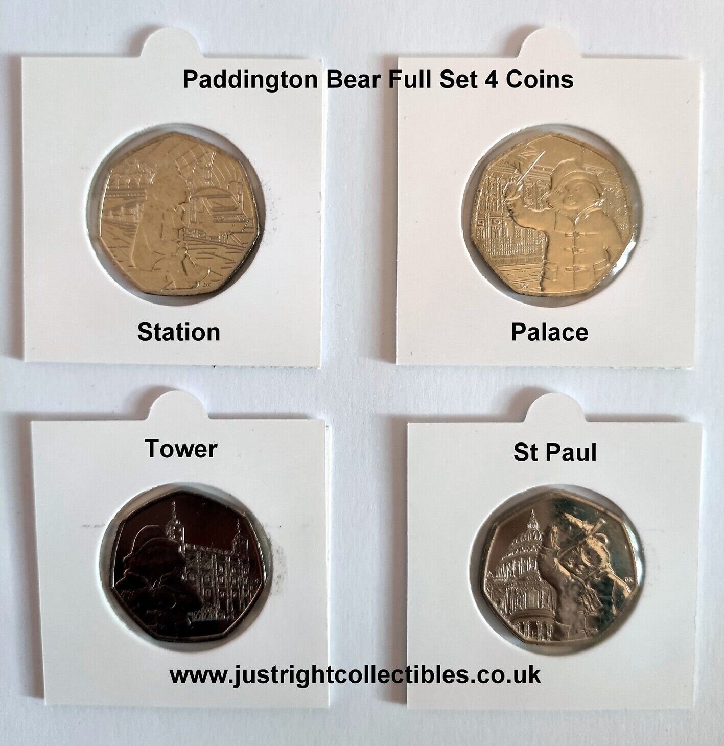 PADDINGTON BEAR 50p Coins Cathedral Tower of London Palace Station Full ...