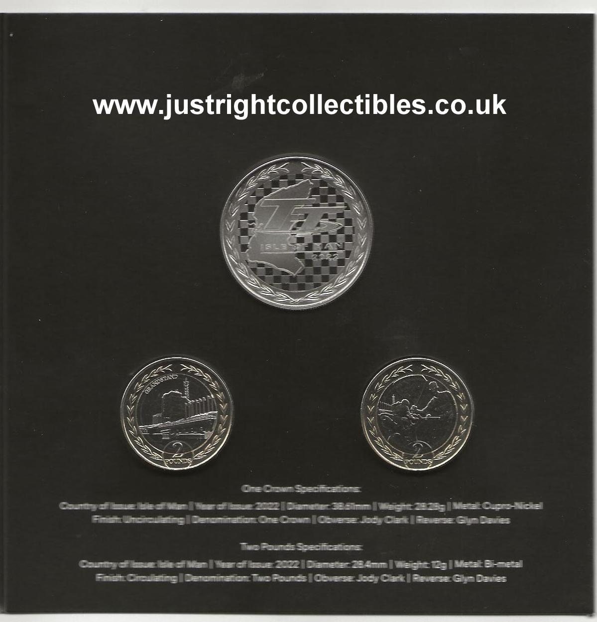2022 Isle of Man TT Two Pound Coin Set - Etsy