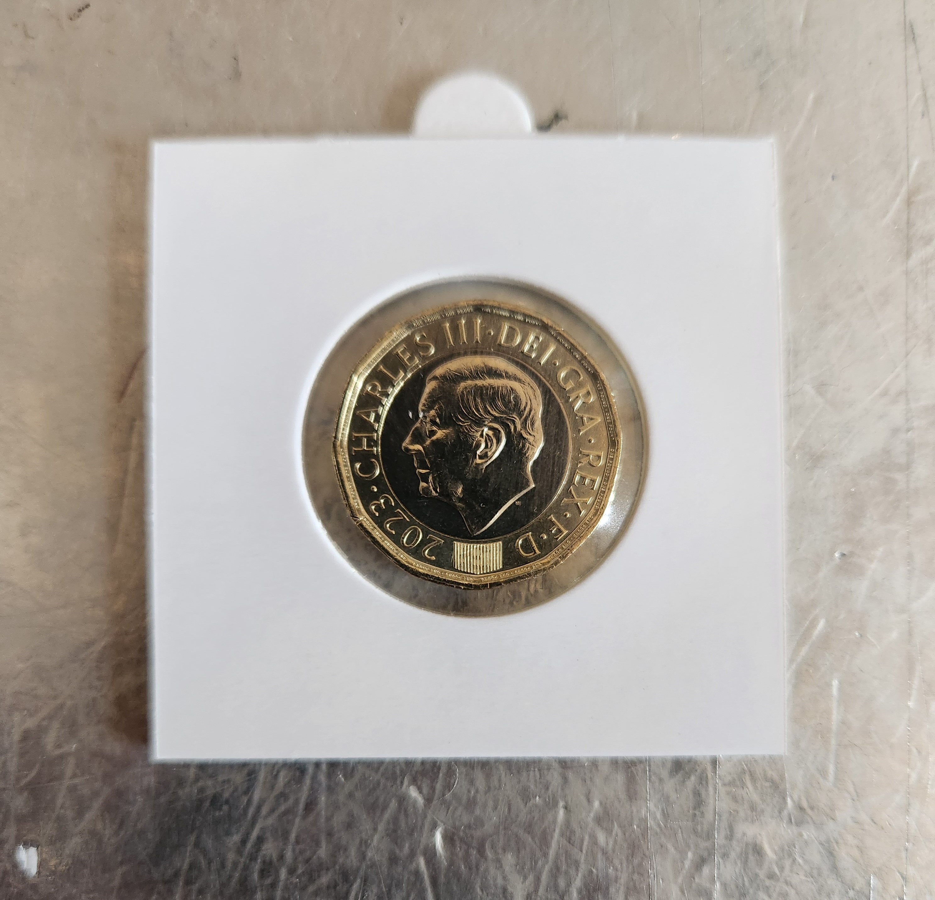 2023 One Pound Coin Bees - Charles III Uncirculated UK Coin Free ...