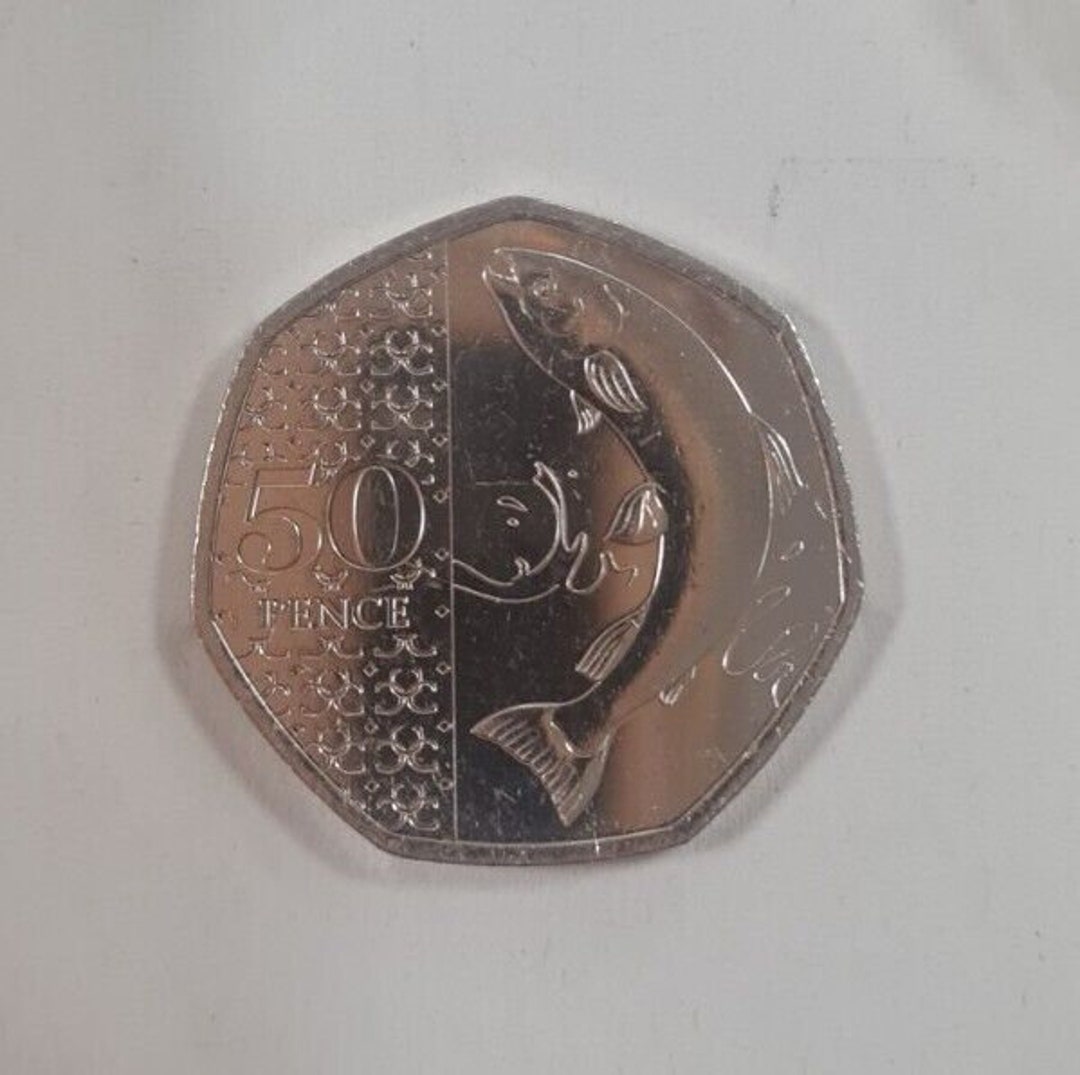 2023 Atlantic Salmon 50p New 2023 Definitive Coin Fifty Pence - Etsy UK