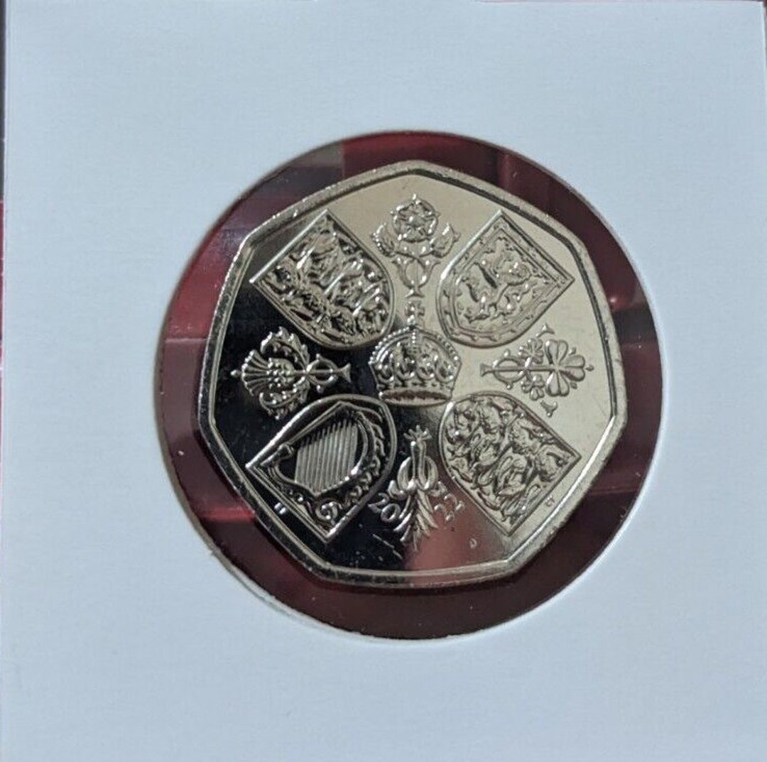 2022 Uk Her Majesty Queen Elizabeth II Memorial 50p King Charles III - Etsy