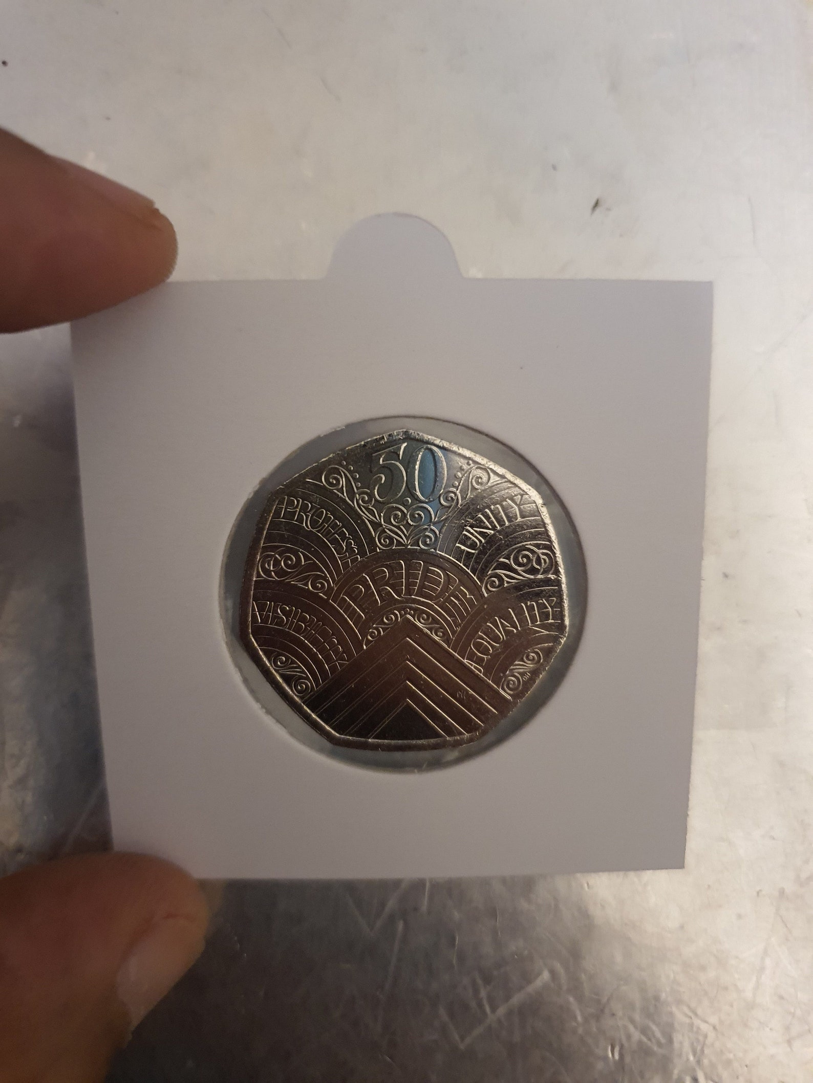 2022 UK 50 Years of Pride 50p Uncirculated Coin Pride 50p LGBTQ+ ...