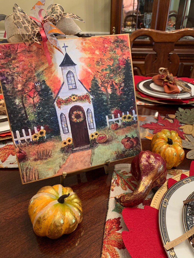 Fall Art Inspirational Church "great is Thy Faithfulness" Watercolor ...
