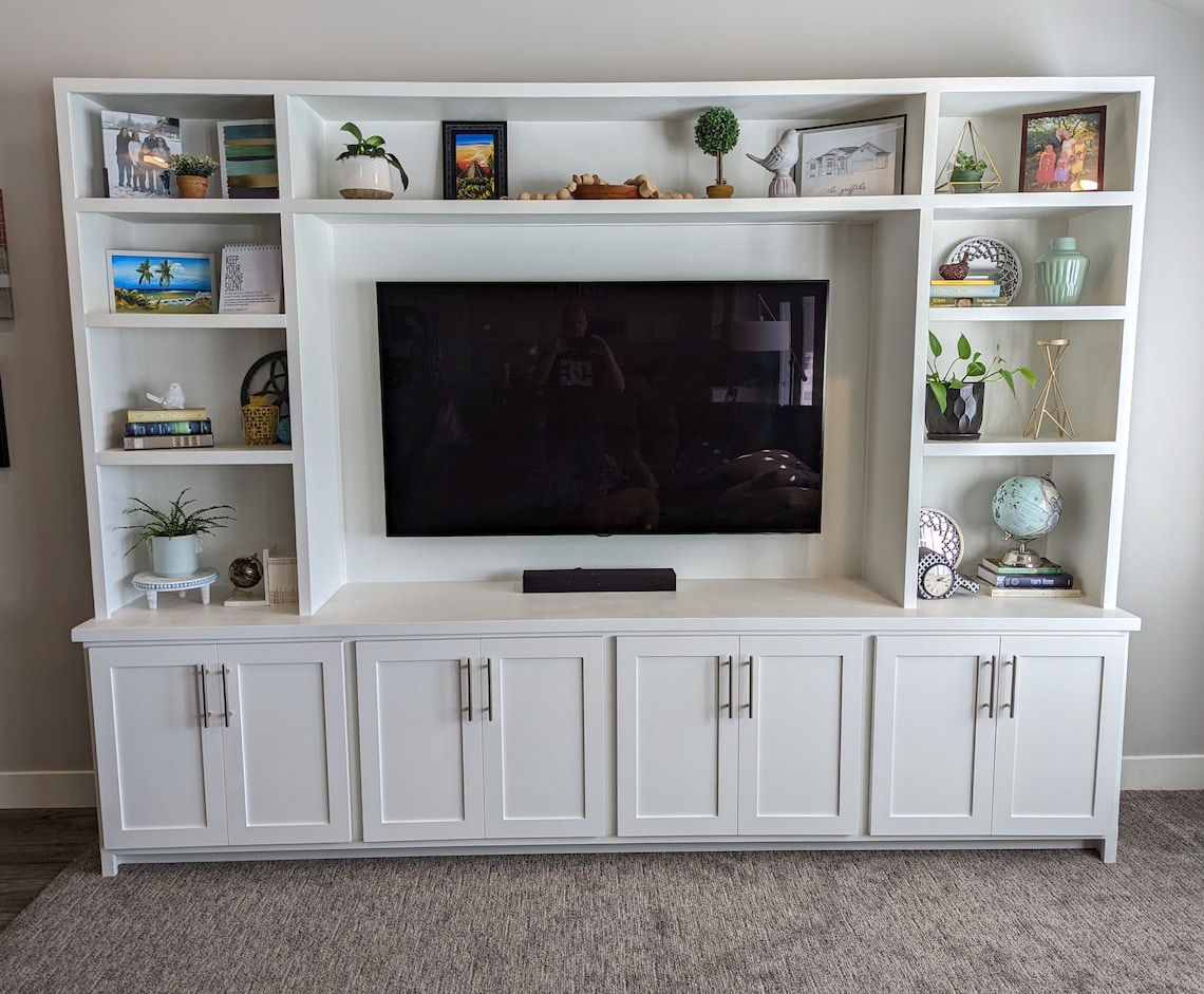 Build Plans With CAD Models for Built-in Entertainment Center With ...