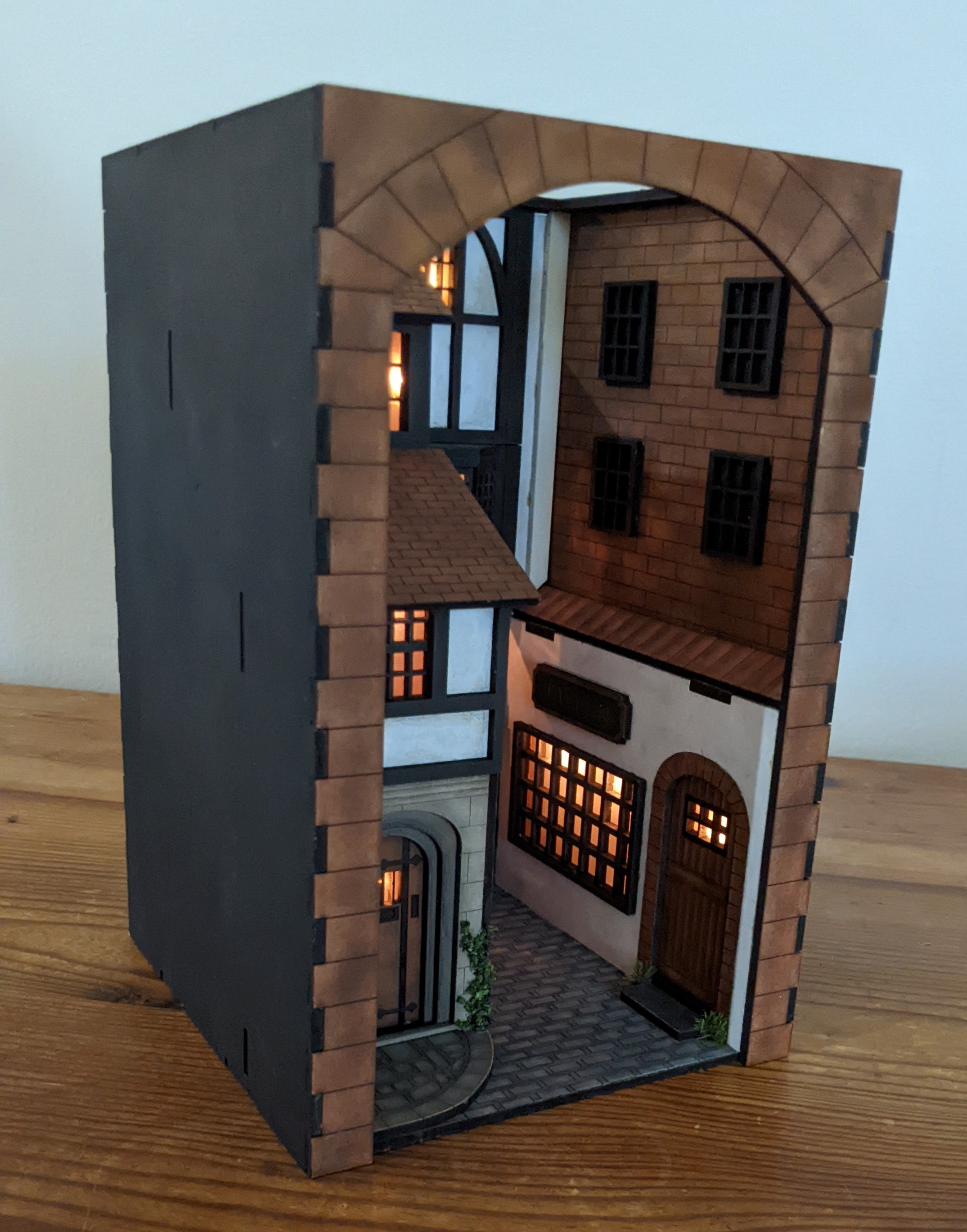 Tudor Alley Book Nook DIY Kit Bookshelf Insert - Etsy