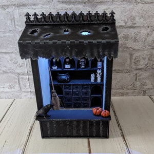 Gothic Witch Shop Book Nook SVG Laser File Halloween Witch Shop Book ...