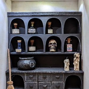 Gothic Witch Shop Book Nook SVG Laser File Halloween Witch Shop Book ...