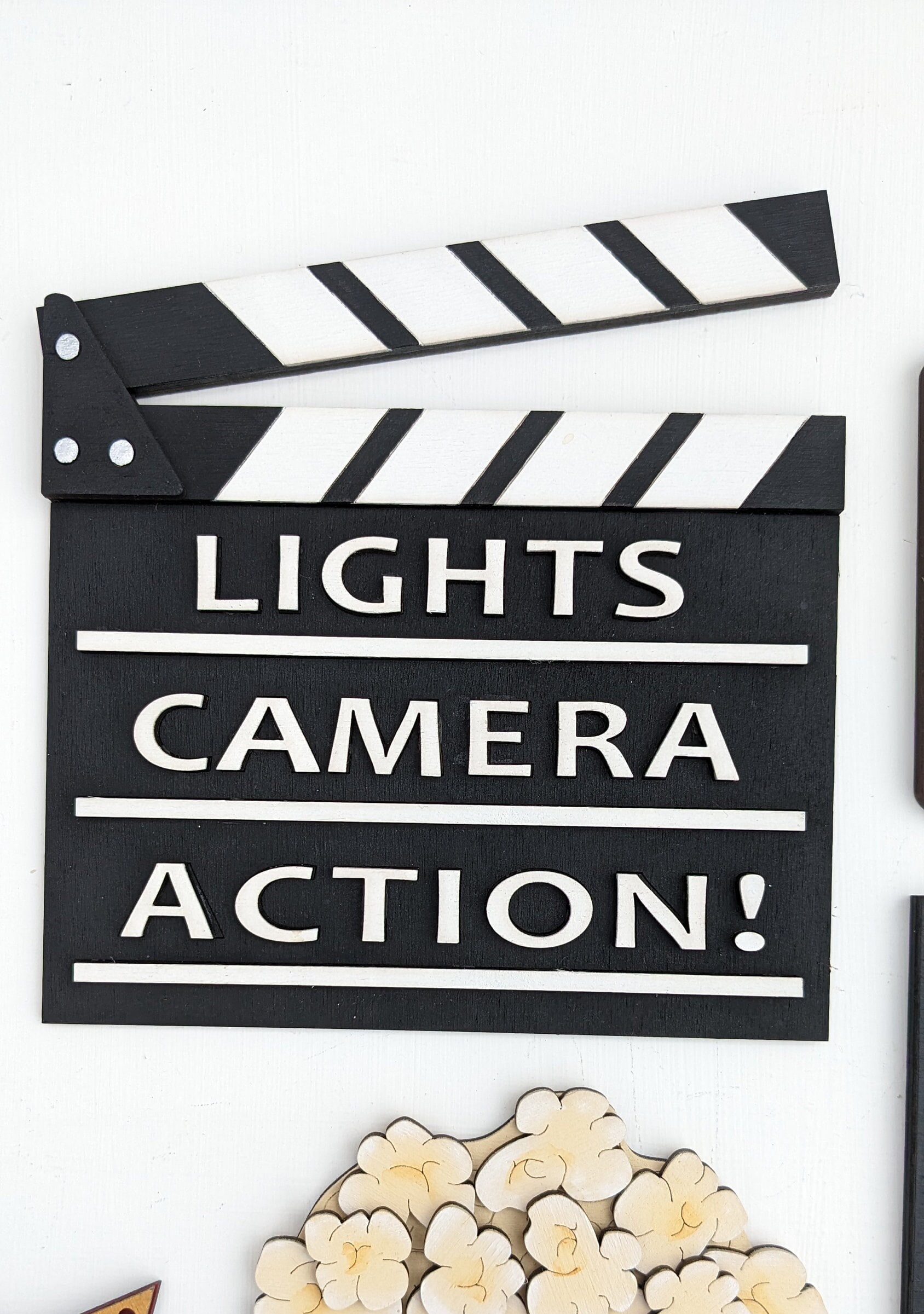 Movie Night Tiered Tray SVG / Movie Night Signs Digital - Etsy