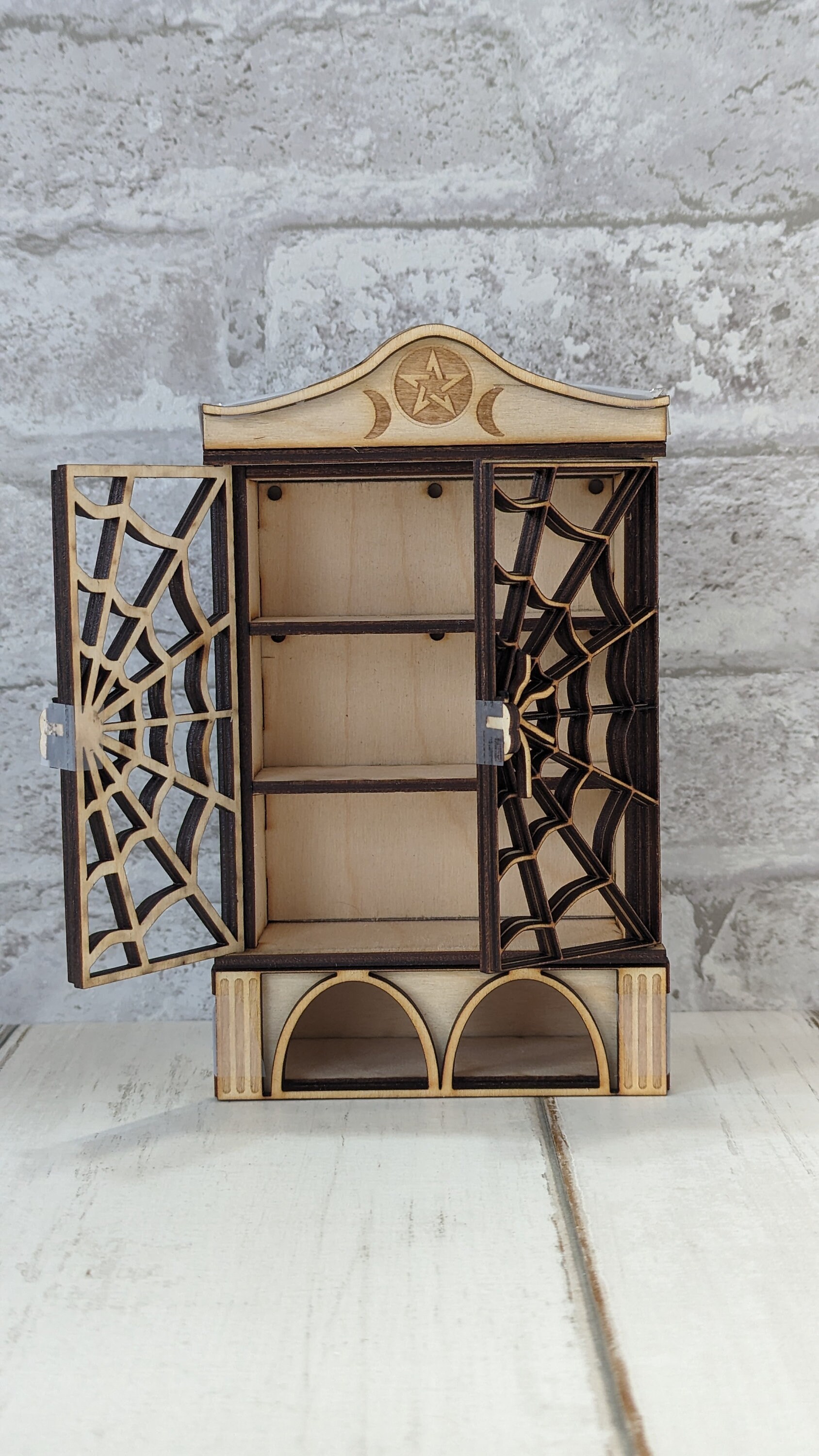 Miniature 1:12 Scale Witches' Potion Cabinet DIY Kit, Miniature Witches ...