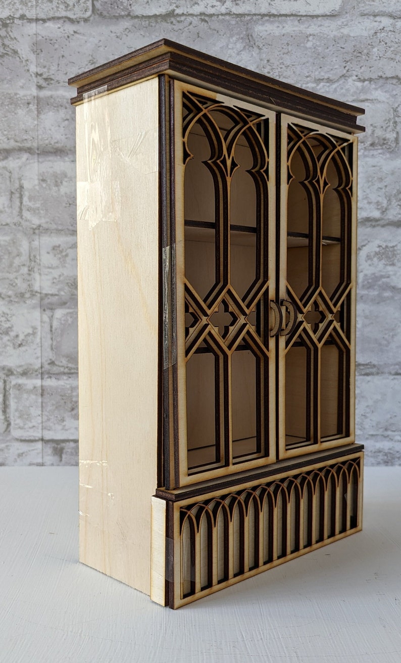Gothic Curio Cabinet Book Nook SVG File/ Book Nook Laser Cut - Etsy