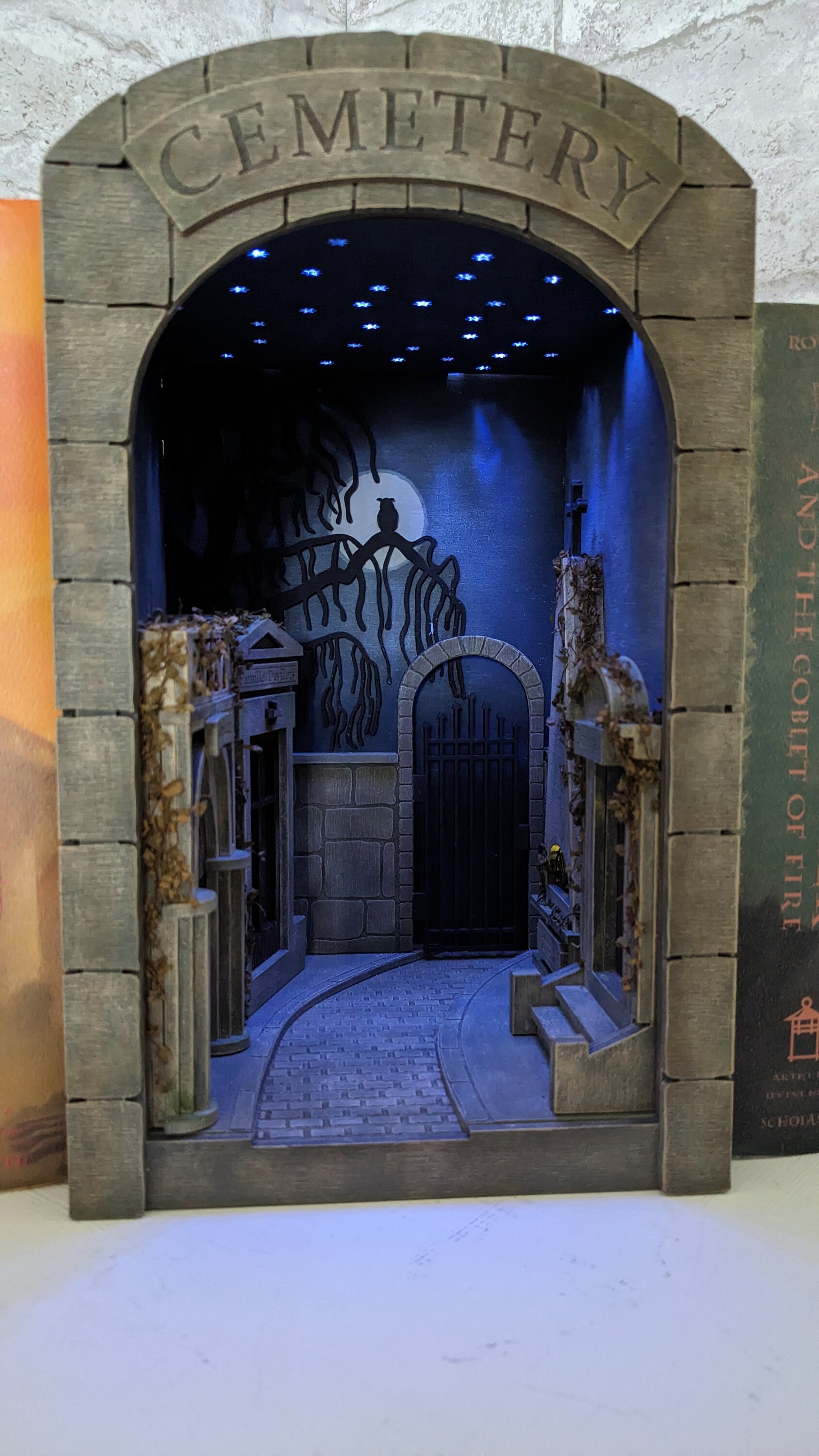 Book Nook DIY Kit Gothic Crypt Book Nook DIY Kit Cemetary - Etsy