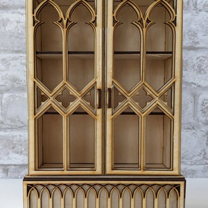 Gothic Curio Cabinet Book Nook Kit / Potions Cabinet Book Nook Shelf ...