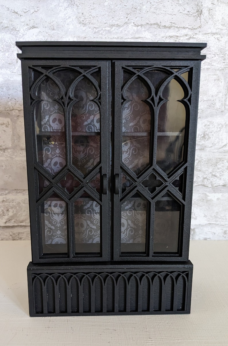 Gothic Curio Cabinet Book Nook Kit / Potions Cabinet Book Nook - Etsy