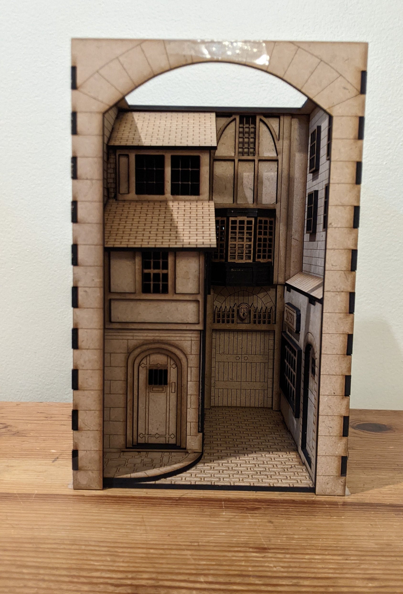 Tudor Alley Book Nook ~ DIY Kit ~ Bookshelf Insert - Etsy