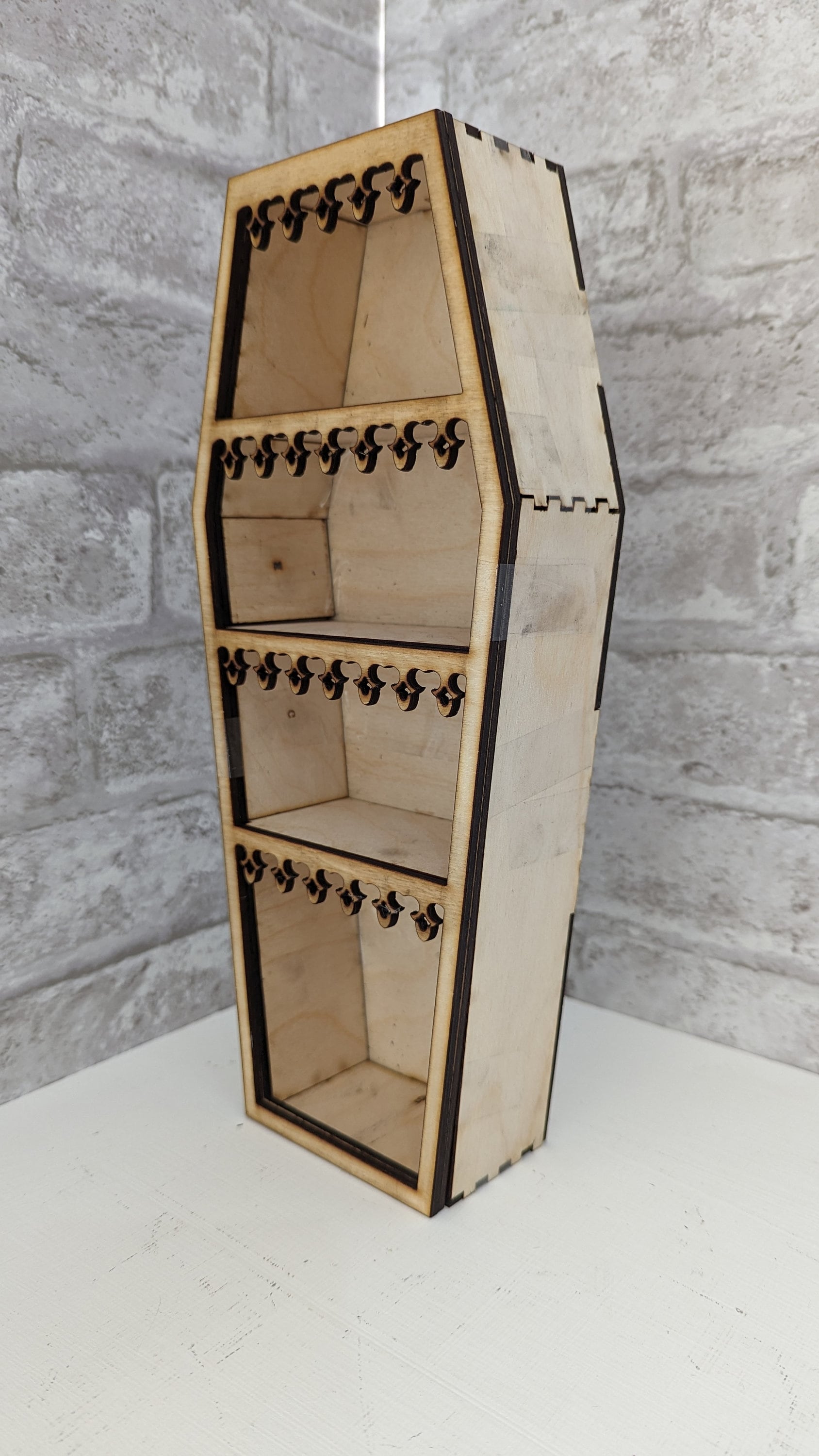 Gothic Coffin Curiosity Shelf DIY Kit, Coffin Apothecary Shelf DIY Kit ...