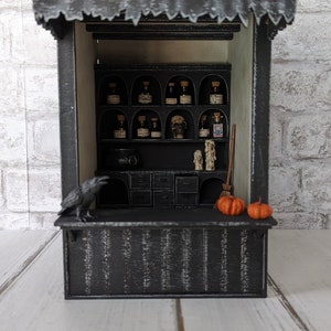 Gothic Witch Shop Book Nook SVG Laser File Halloween Witch Shop Book ...